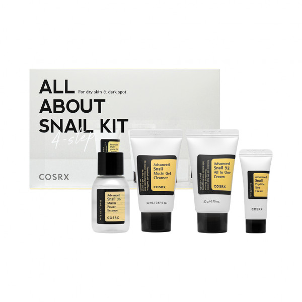 All About Snail Kit 4 pasos (4 productos mini) - Kaloka Beauty