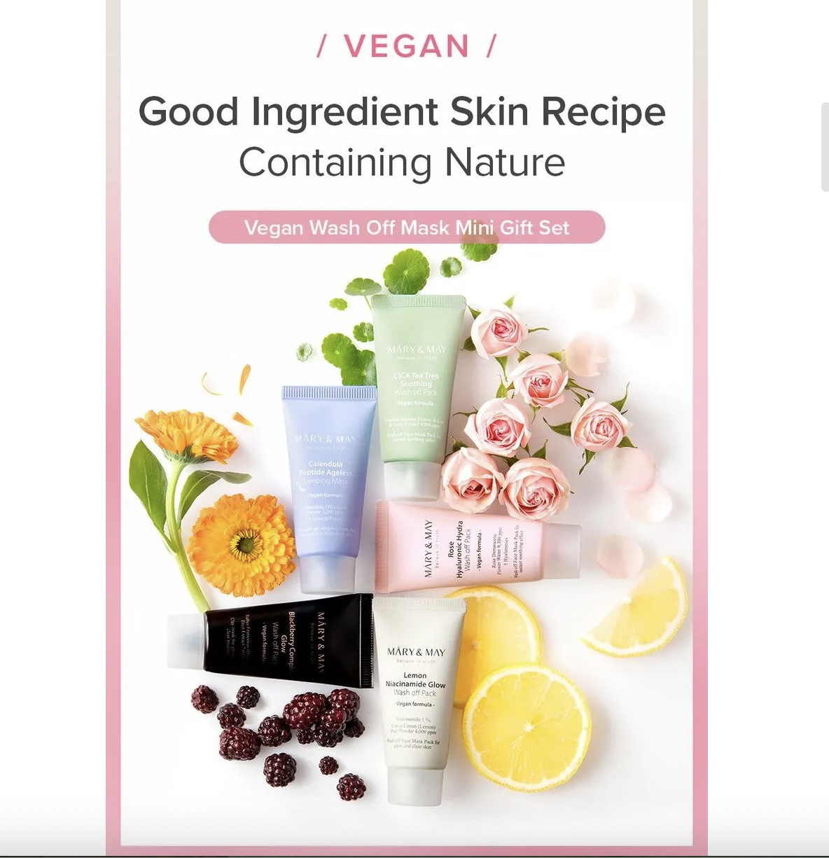 Vegan Wash Off Mask Mini Gift Set - Kaloka Beauty